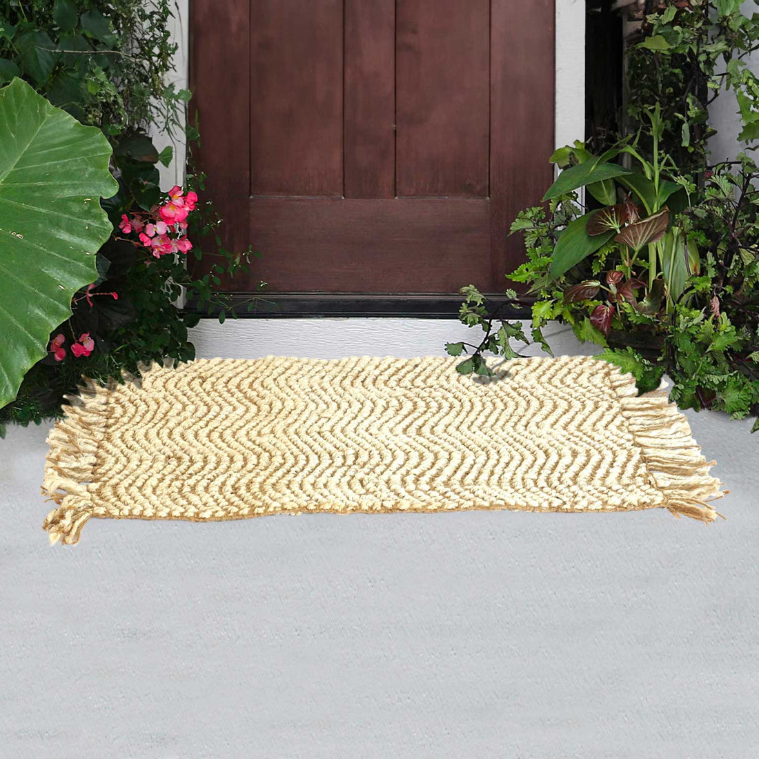 OnlyMat Leopard Shape Coir Mat Animal Design