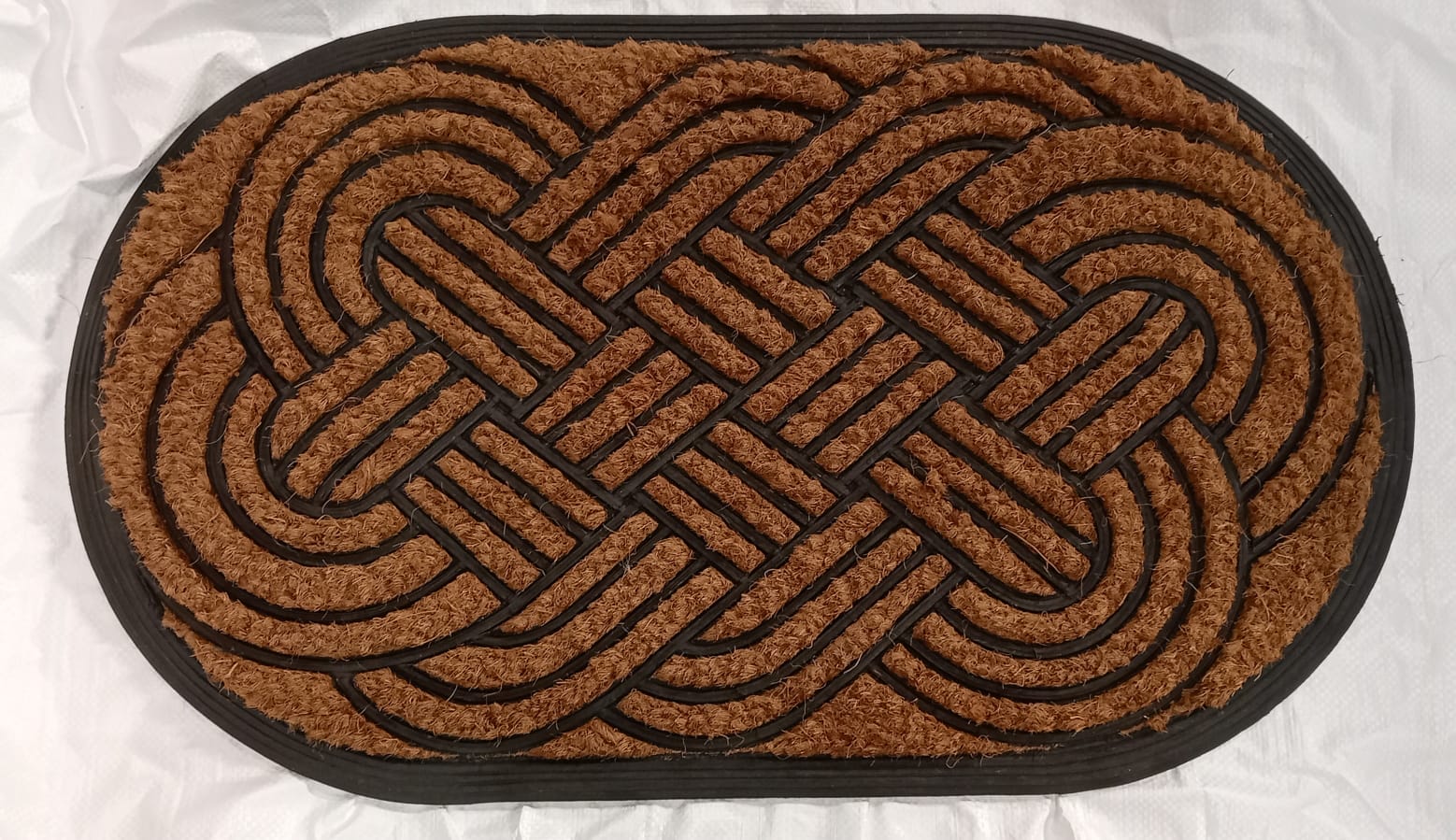OnlyMat Elegant Lovers Knot Rubber Matting Door Mat | Heavy-duty Floor Mats
