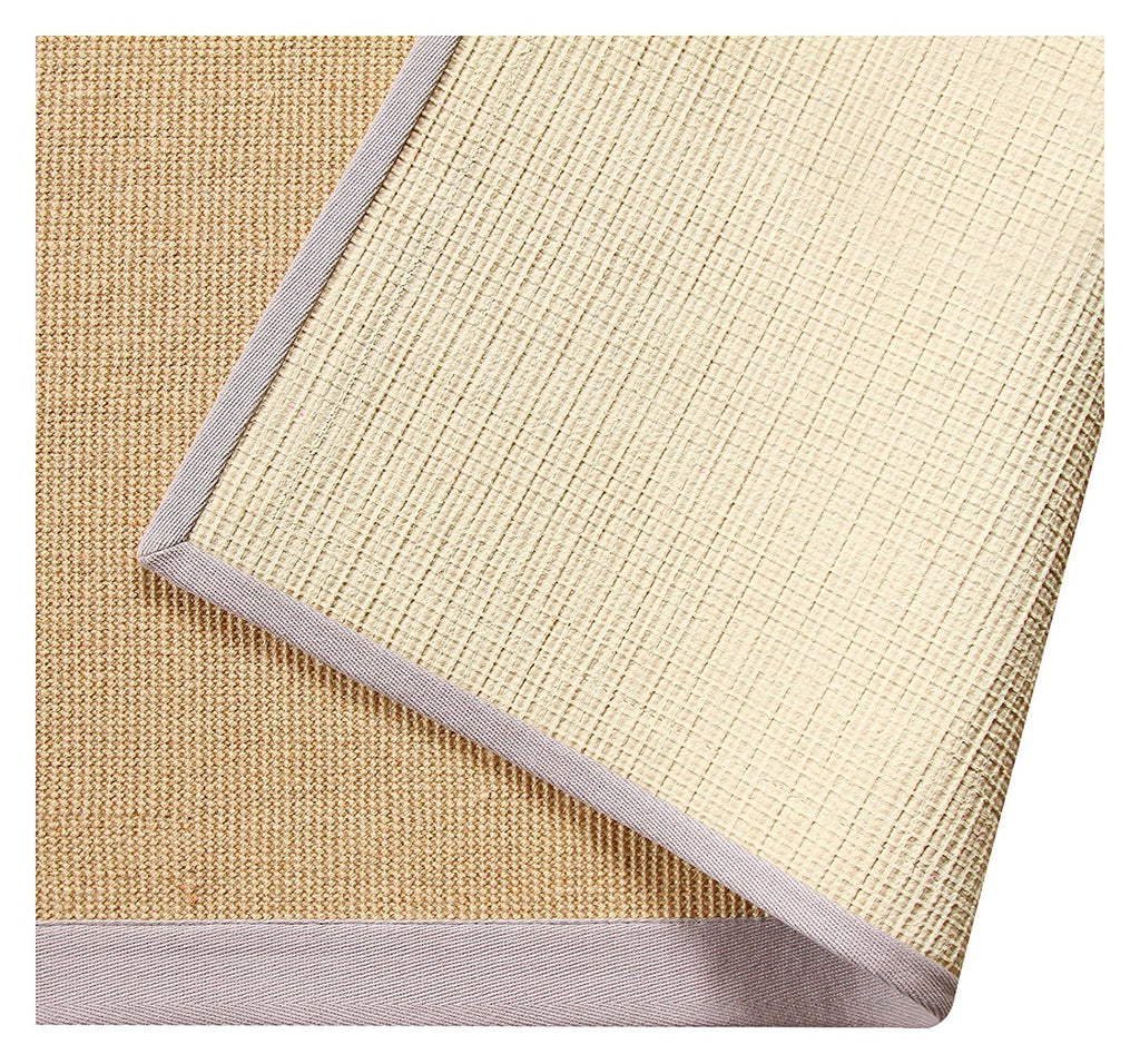 OnlyMat Jute Floor Mat with Off-White Color Cotton Border