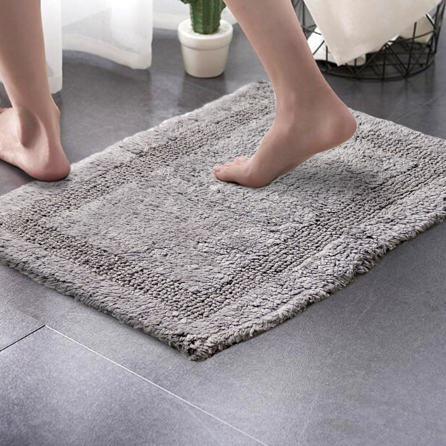 Grey bathroom mats store